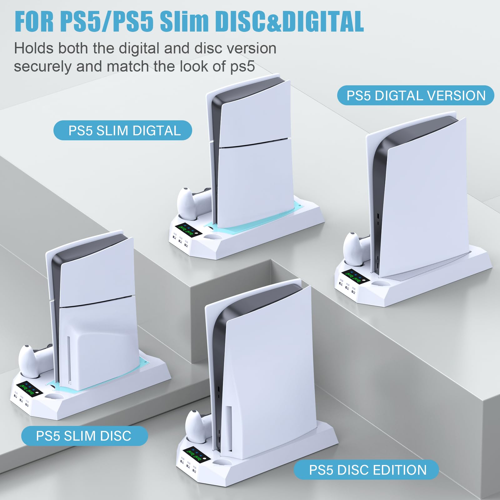 Mua PS5 / PS5 Slim Stand and Cooling Station with Dual Controller ...