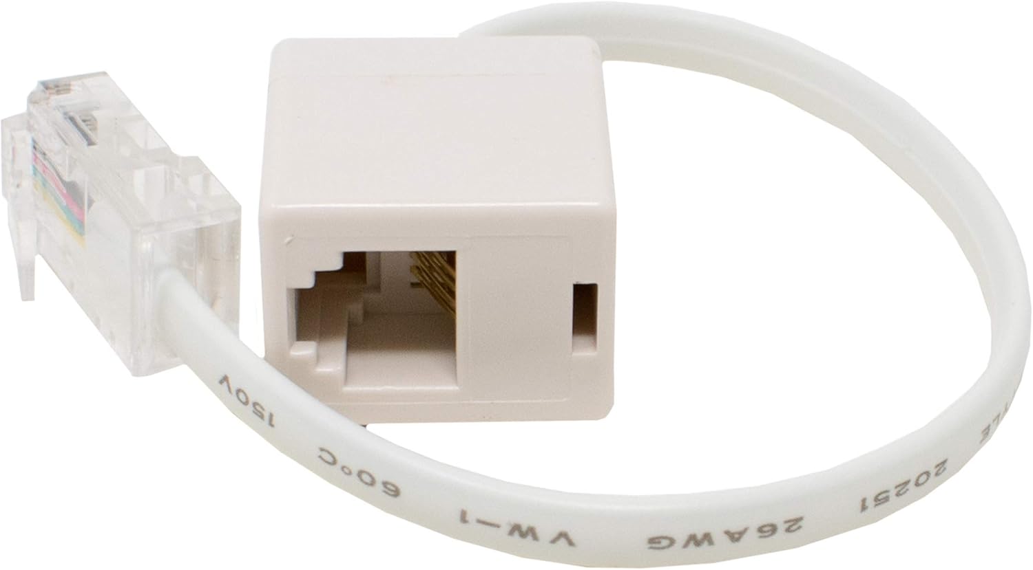 I-CHOOSE LIMITED RJ45 Plug to RJ11 Socket Adapter Convertor Coupler 4 ...