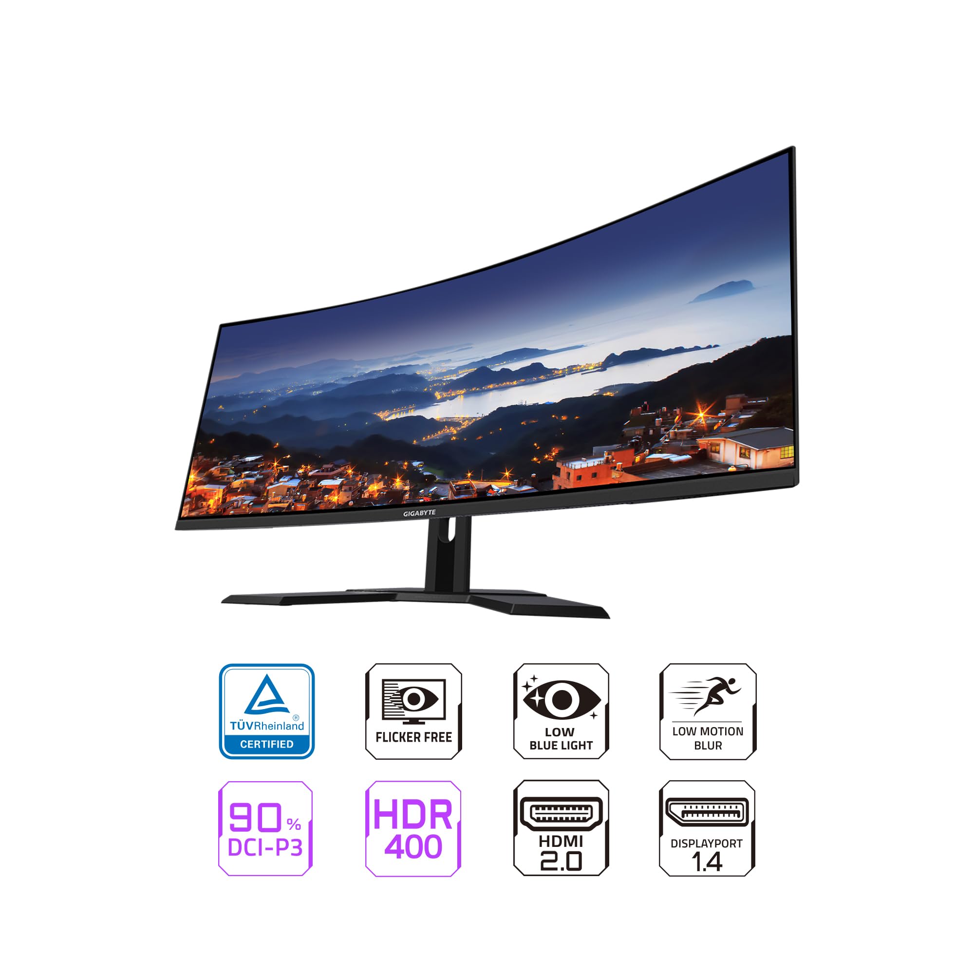 Mua GIGABYTE G34WQC A 34" 144Hz Ultra-Wide Curved Gaming Monitor, 3440 ...