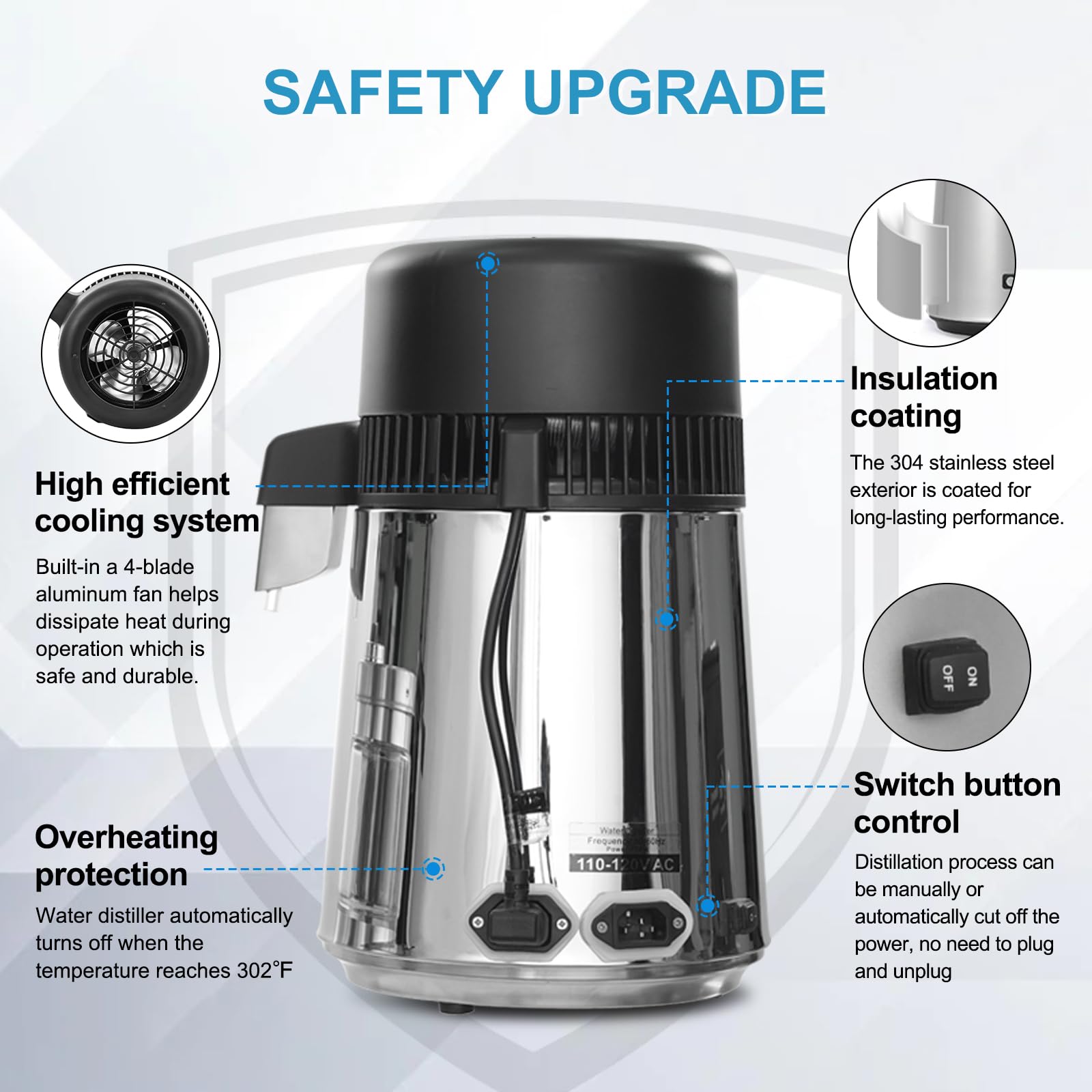 Mua DC HOUSE 1.1 Gallon/4L Water Distiller, 304 Stainless Steel Home ...