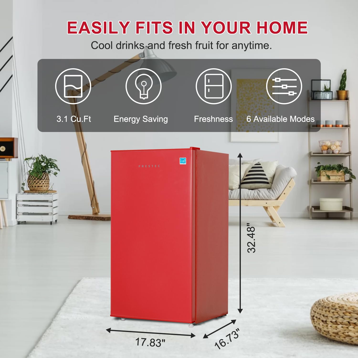 Mua Frestec 3.1 CU' Mini Refrigerator, Compact Refrigerator, Small ...