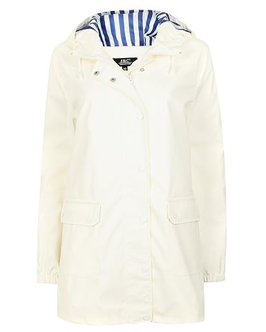 JBC Collection Women's Lightweight Shopper Anorak Lined Hooded Jacket ...