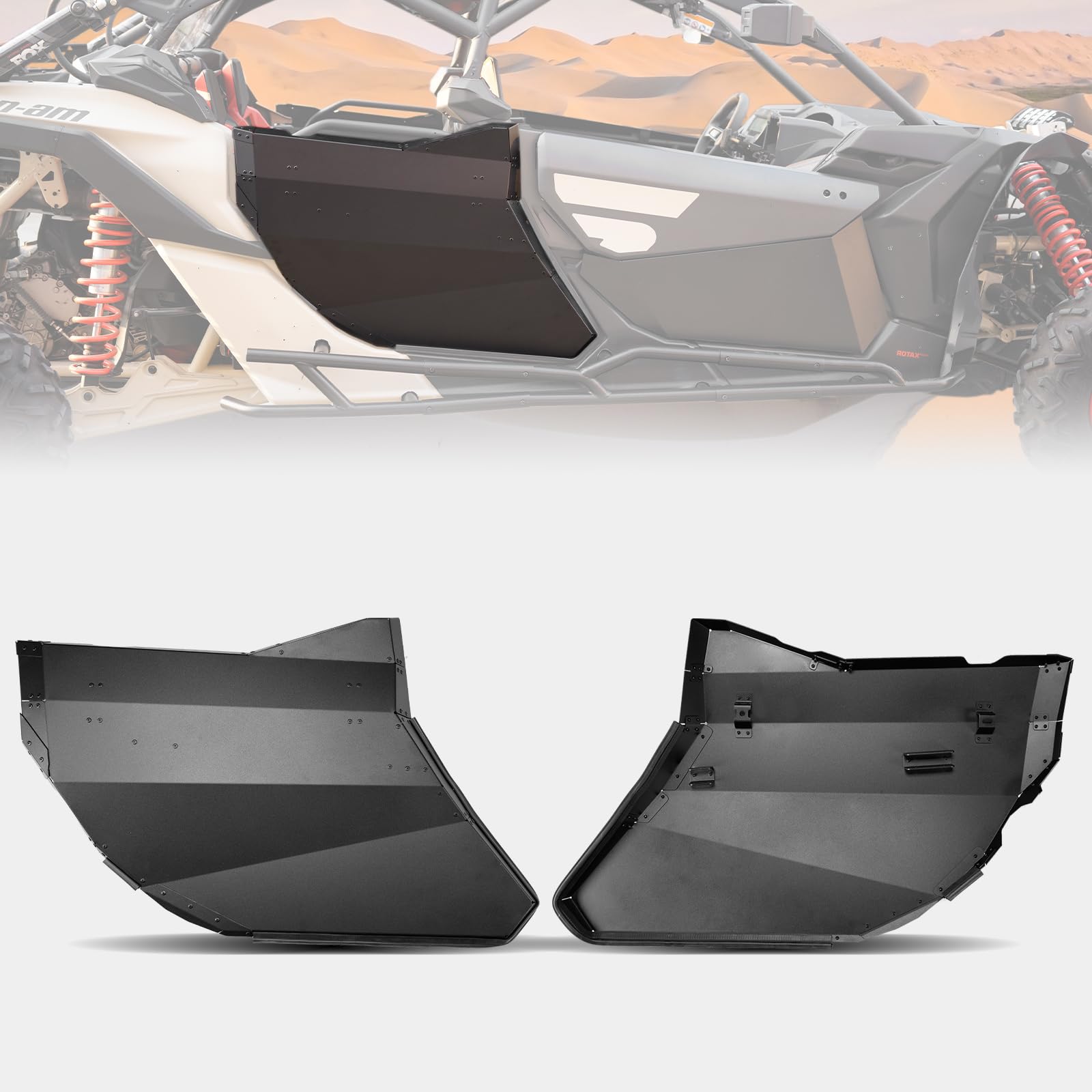 HAKA TOUGH Rear Full Doors for Can Am X3, Aluminum Rear Full Doors for ...
