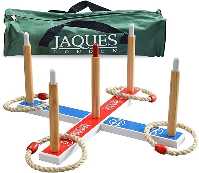 Jaques of London Quoits - Garden Quoits set or RING TOSS - Perfect for Garden Games and Garden ...