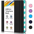 Address Book with Alphabetical Tabs, Portable Address Telephone Book ...