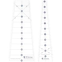Amazon.com: Phillips Fiber Art 2TDW Two Piece Ten Degree Wedge Ruler ...
