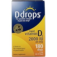 Amazon.com: Ddrops Adults 2000IU 180 Drops - Liquid Vitamin D3 Supplement, Supporting Strong ...