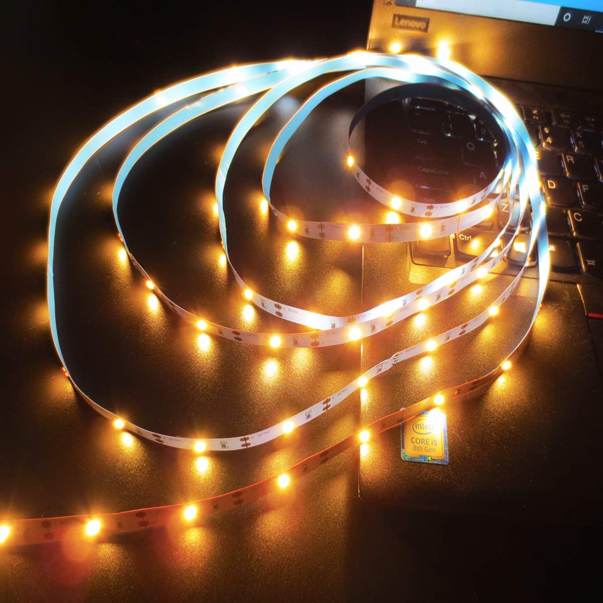 Tesfish 24V LED Strip Lights, Natural White 4000K 5M LED Light Strip ...