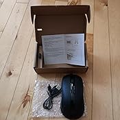 Rii Wireless Mouse RM200, RGB LED Lights Rechargeable Optical Mouse ...