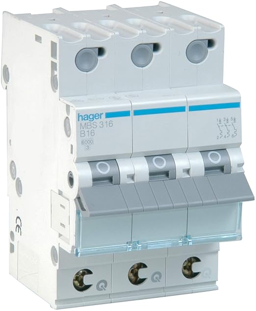 Sonstige 47487 Leitungsschutzschalter, B16A, 3-polig, Hager: Amazon.de ...