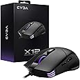 Amazon.com: EVGA X12 Gaming Mouse, 8k, Wired, Black, Customizable, Dual ...