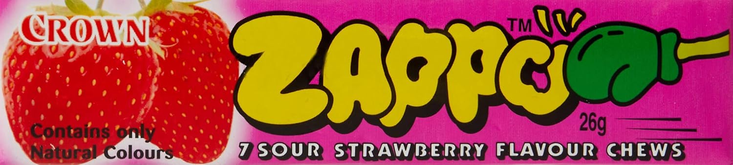 Zappo Strawberry Flavour Chews, 60 x 26 Grams: Amazon.com.au: Grocery ...