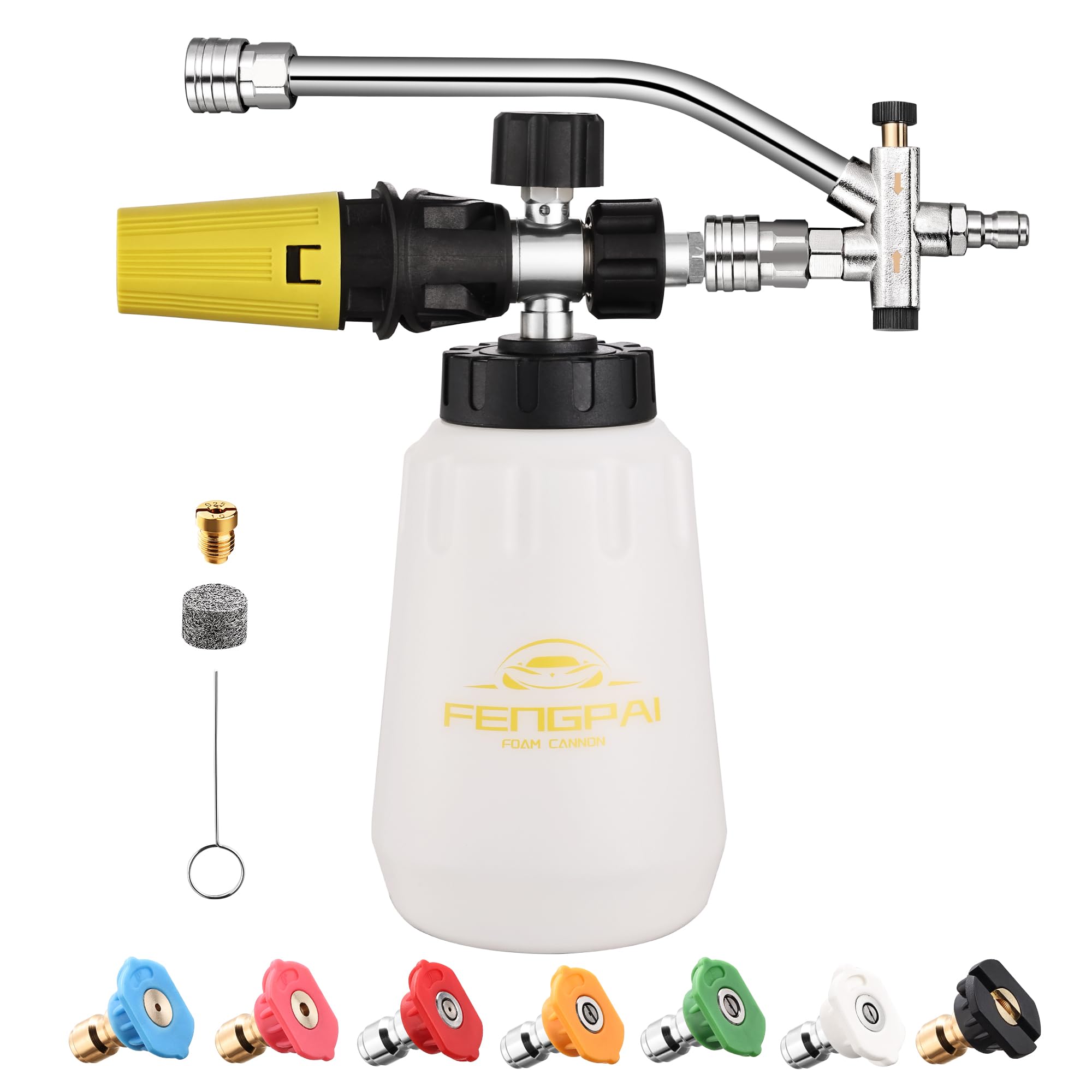 FENG PAI Foam Cannon for Pressure Washer with Dual-Connector Accessory ...