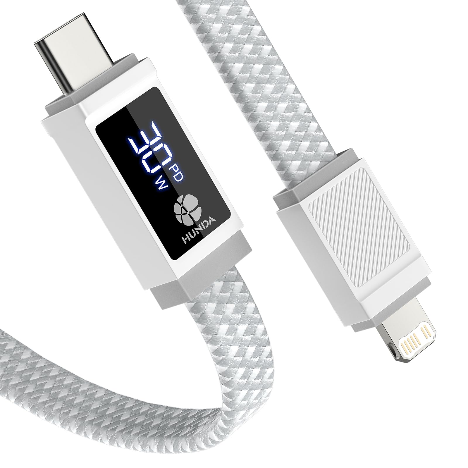 HUNDA USB C to Lightning Cable 6FT [Apple MFi Certified] Type C Fast ...