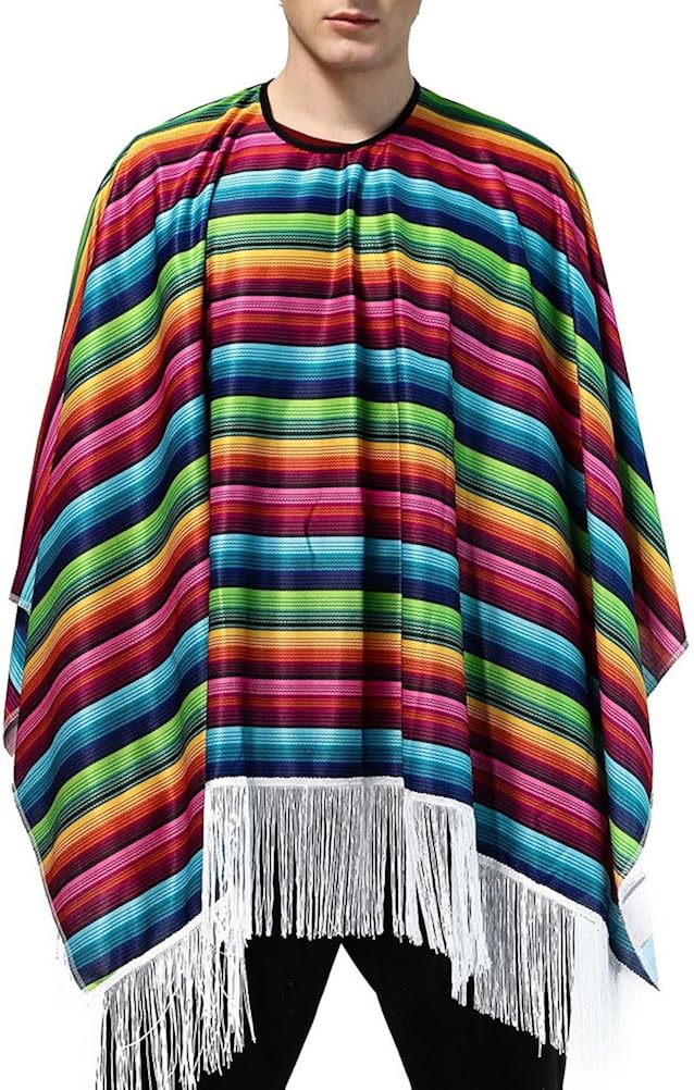 VALICLUD Men's Halloween Mexican Cloak Mexico Costume Party Costume ...