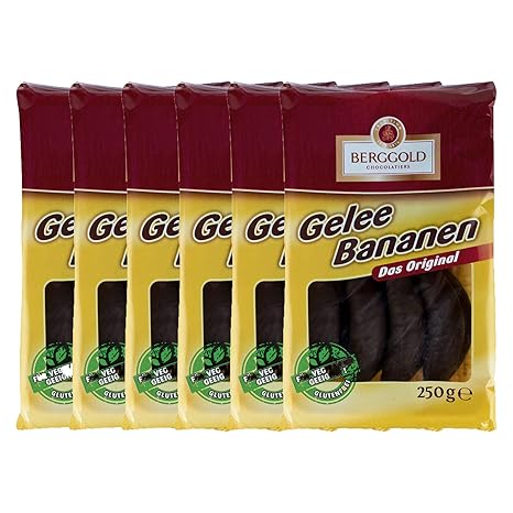 Berggold Gelee Bananen 6er Pack (6 x 250 g): Amazon.de: Lebensmittel ...