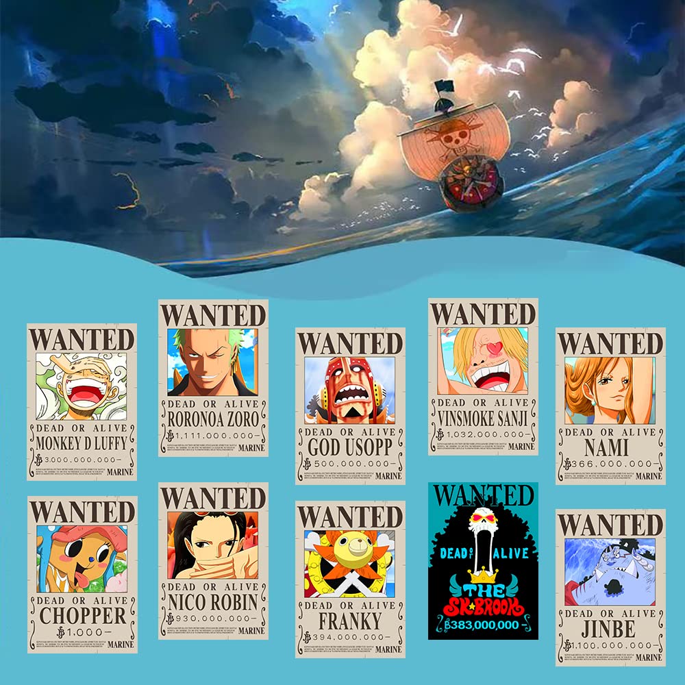 Mua TYZZHOA 11 PCS Anime [OP] Wanted Bounty Posters, Nika Luffy 3 ...