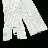 Amazon.com: Leekayer 2PCS #5 32 Inch Separating Jacket Zippers for Sewing Coats Jacket Zipper ...