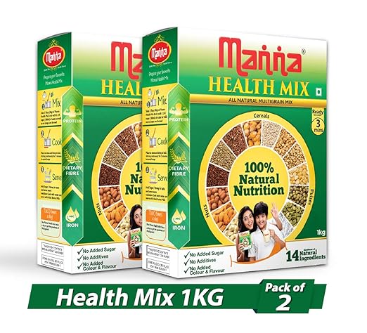 Buy Manna Health Mix Family Pack of 2 (1kg) Online at Low Prices in ...