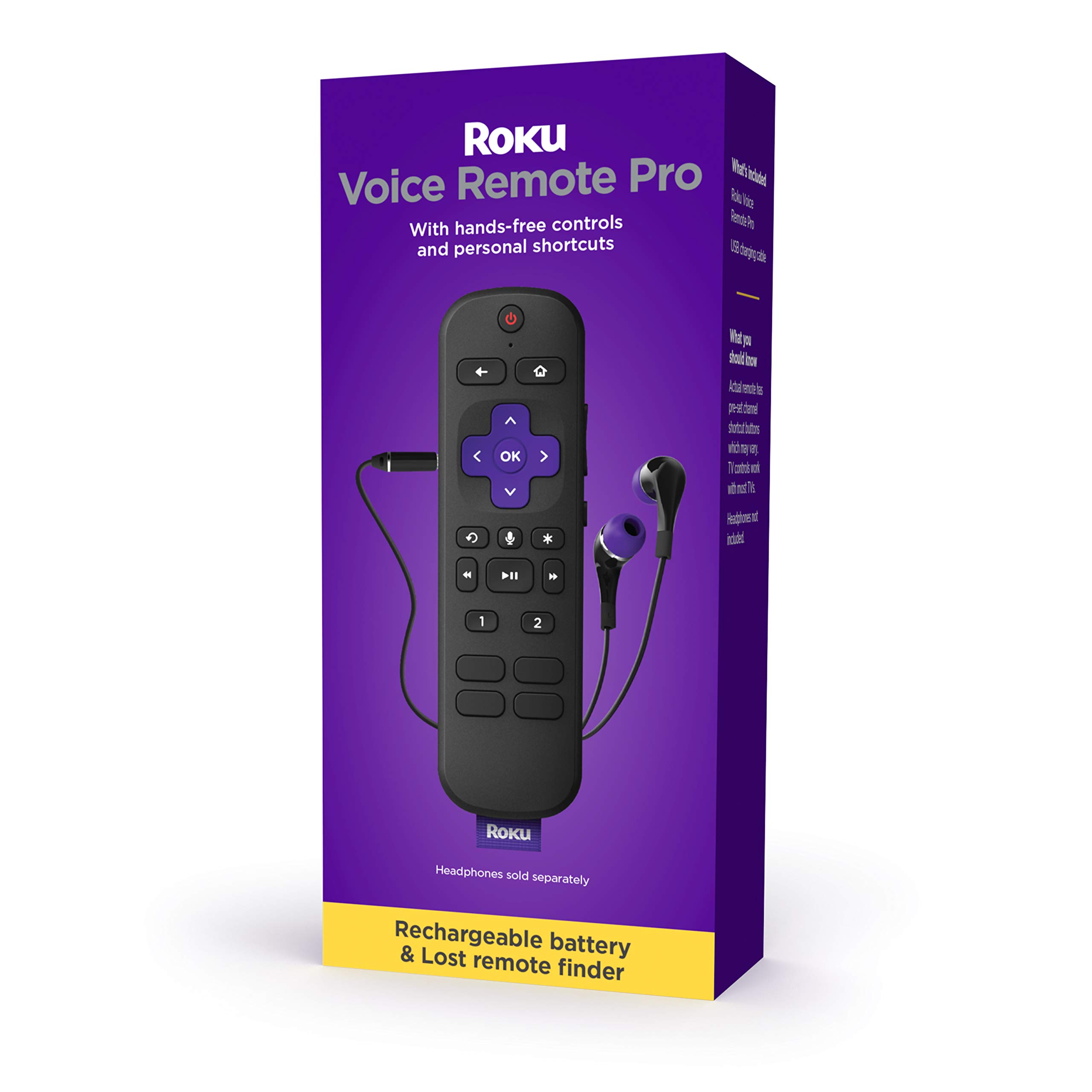 Mua Roku Voice Remote Pro | Rechargeable TV Remote Control with Hands ...