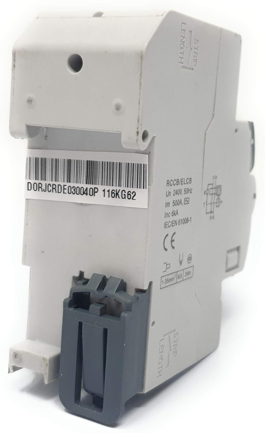 Newlec RCCB 40 Amp 30mA 6KA Double Pole – 2P RCD Circuit Breaker With ...