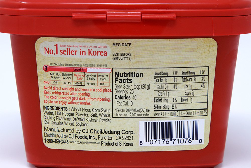 Mua CJ Haechandle Gochujang - Hot Pepper Paste, Korean Traditional Fermented Jang, Made with Red ...
