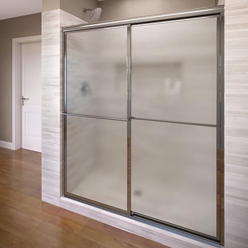 Basco Deluxe Framed Sliding Shower Door, Fits 45-47 inch opening ...