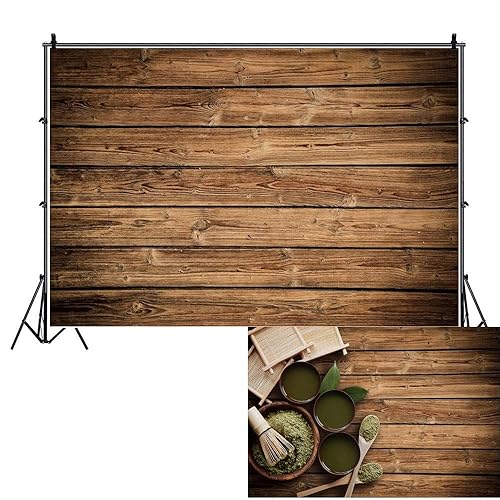 OFILA Wood Backdrop for Photography 7x5ft Vinyl Brown Wood Backdrop ...