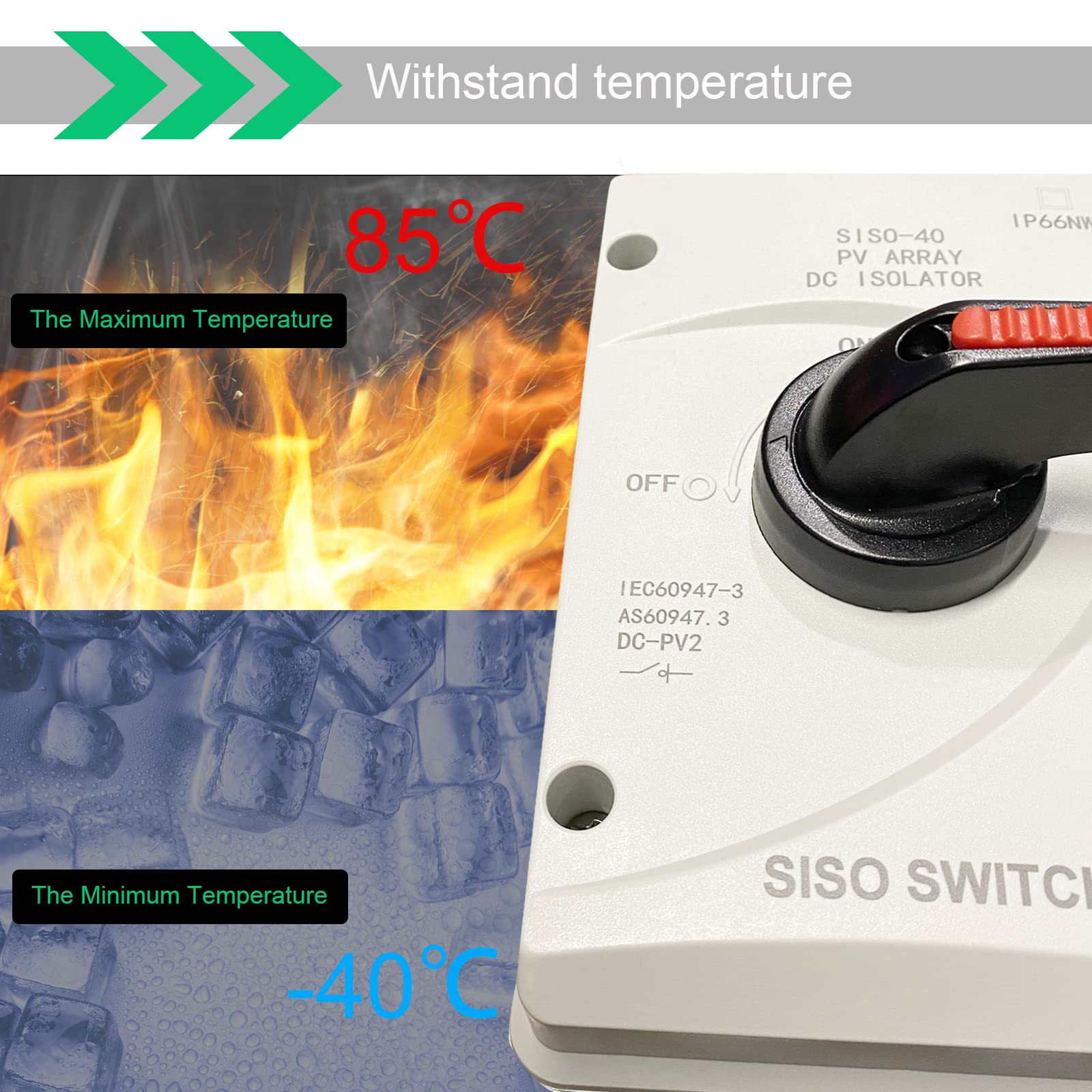 Mua IP66 Solar Combiner Box， 32A PV DC Isolator Switch with Solar ...