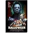 Amazon.com: Halloween 1978 Horror Movie Poster Wall Art Aesthetic Room ...