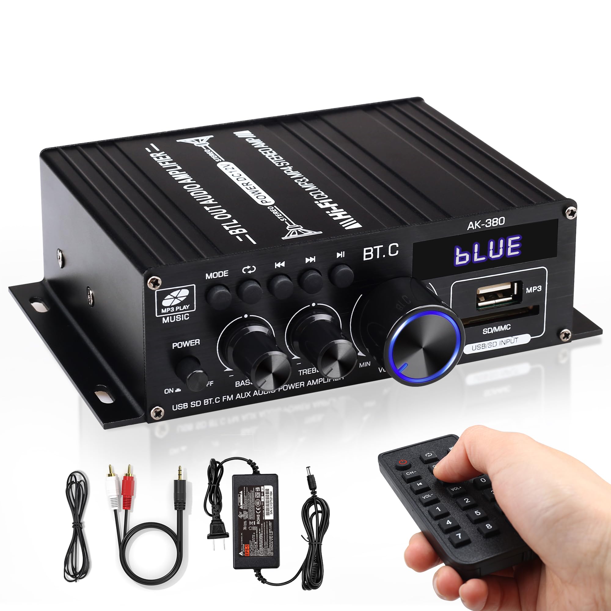 Mua AK-380 Bluetooth Amplifier with Remote Control Function, 2.0 ...