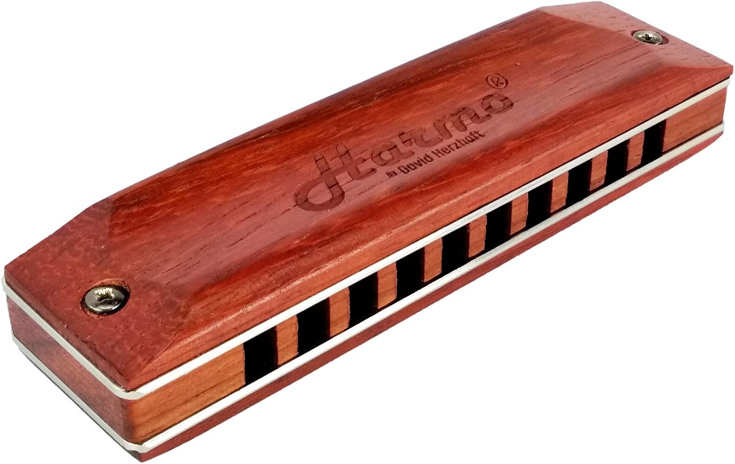 Harmonica HARMO CUSTOM SHOP Walnut Wood key of C Assembled in USA ...