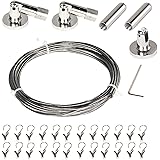 Amazon.com: Wire Cable Curtain Rod System with Clips: Home & Kitchen