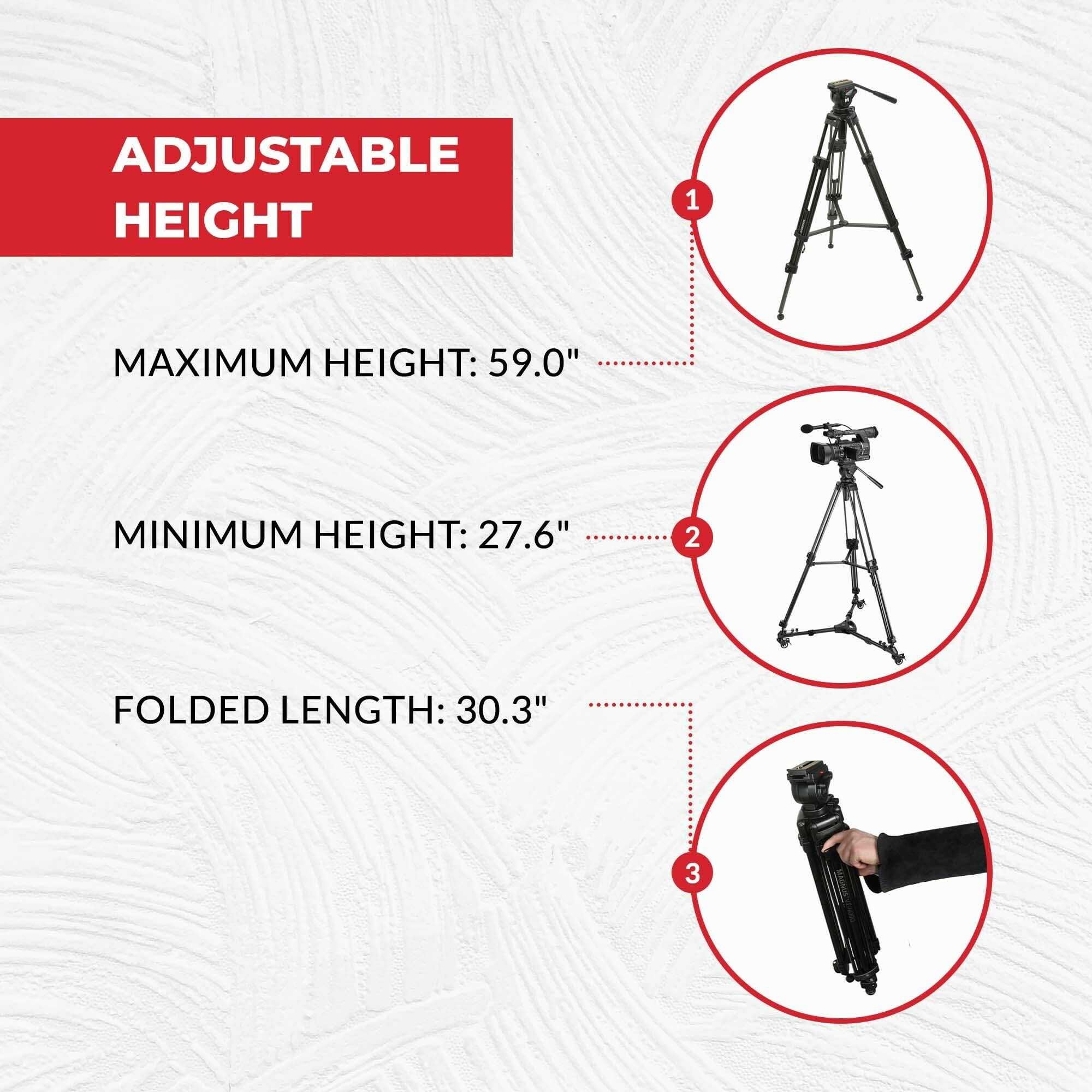 Mua Magnus VT-4000 Tripod System with Fluid Head Magnus VT-4000 Tripod ...
