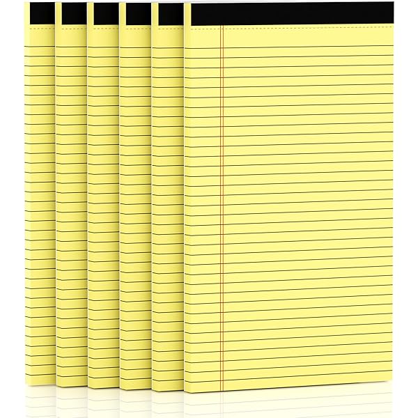Writing Pads 5x8 BAZIC Products Perforated Writing Pad, 50 Sheets 5x8 ...