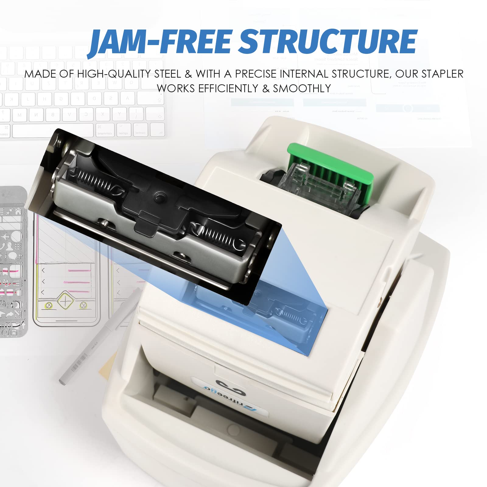 Mua Frifreego Heavy Duty Electric Stapler, 70 Sheets 60g Paper Capacity ...