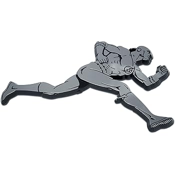 Amazon.com: Fan Emblems Reverse Flash Logo Car Decal Domed/Black/Red ...