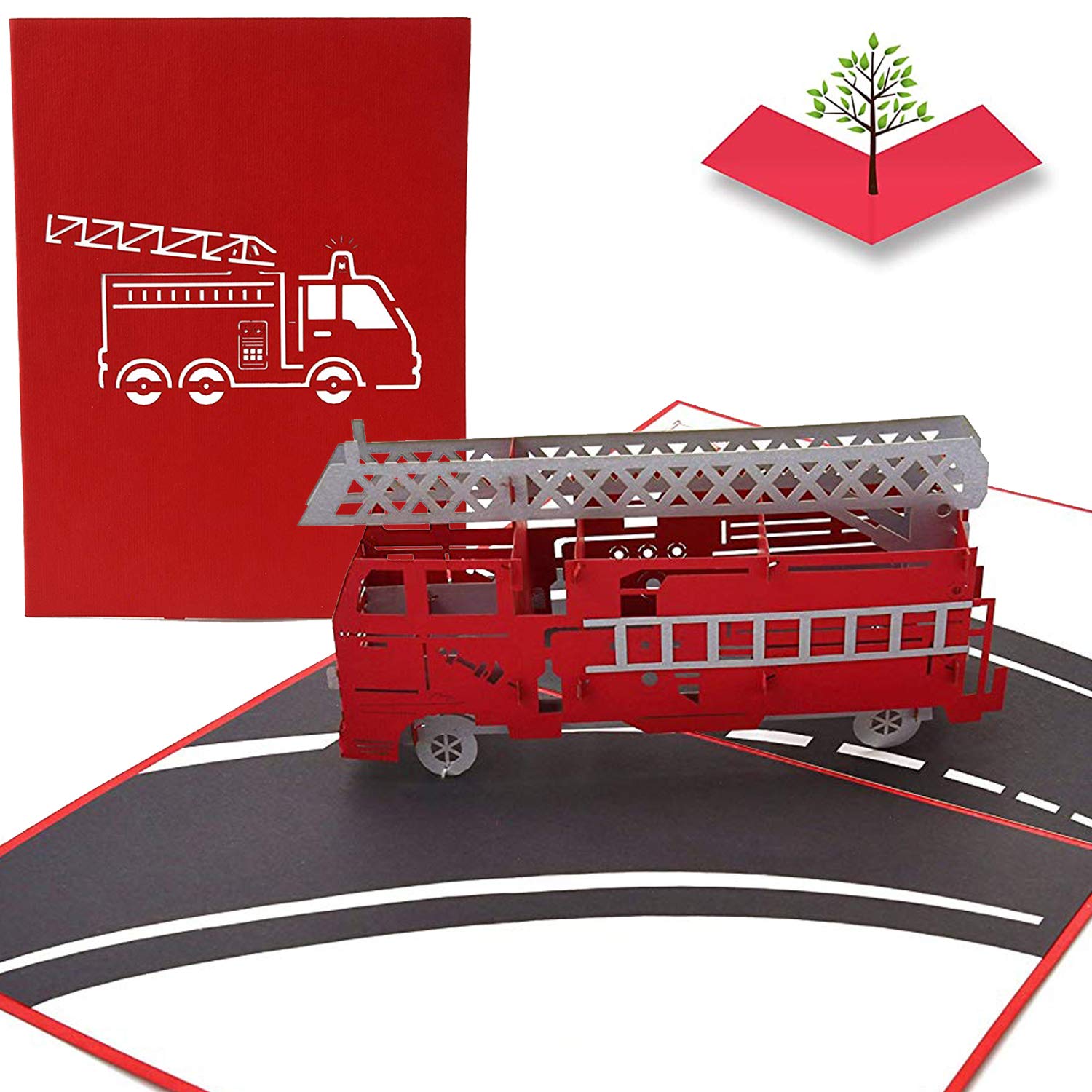 Buy PopLife Fire Engine 3D Pop Up hers Day Card - Happy Anniversary ...