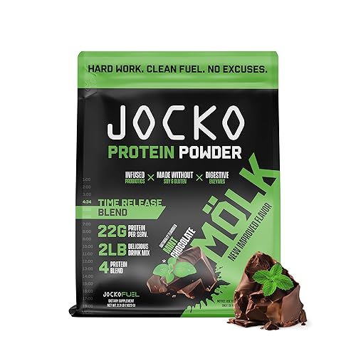 Jocko Mölk Whey Protein Powder - Keto, Probiotics, Grass Fed, Digestive ...