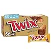 Twix Bulk Chocolate Candy Individually Wrapped, Full Size, Caramel Chocolate Cookie Candy Bar ...