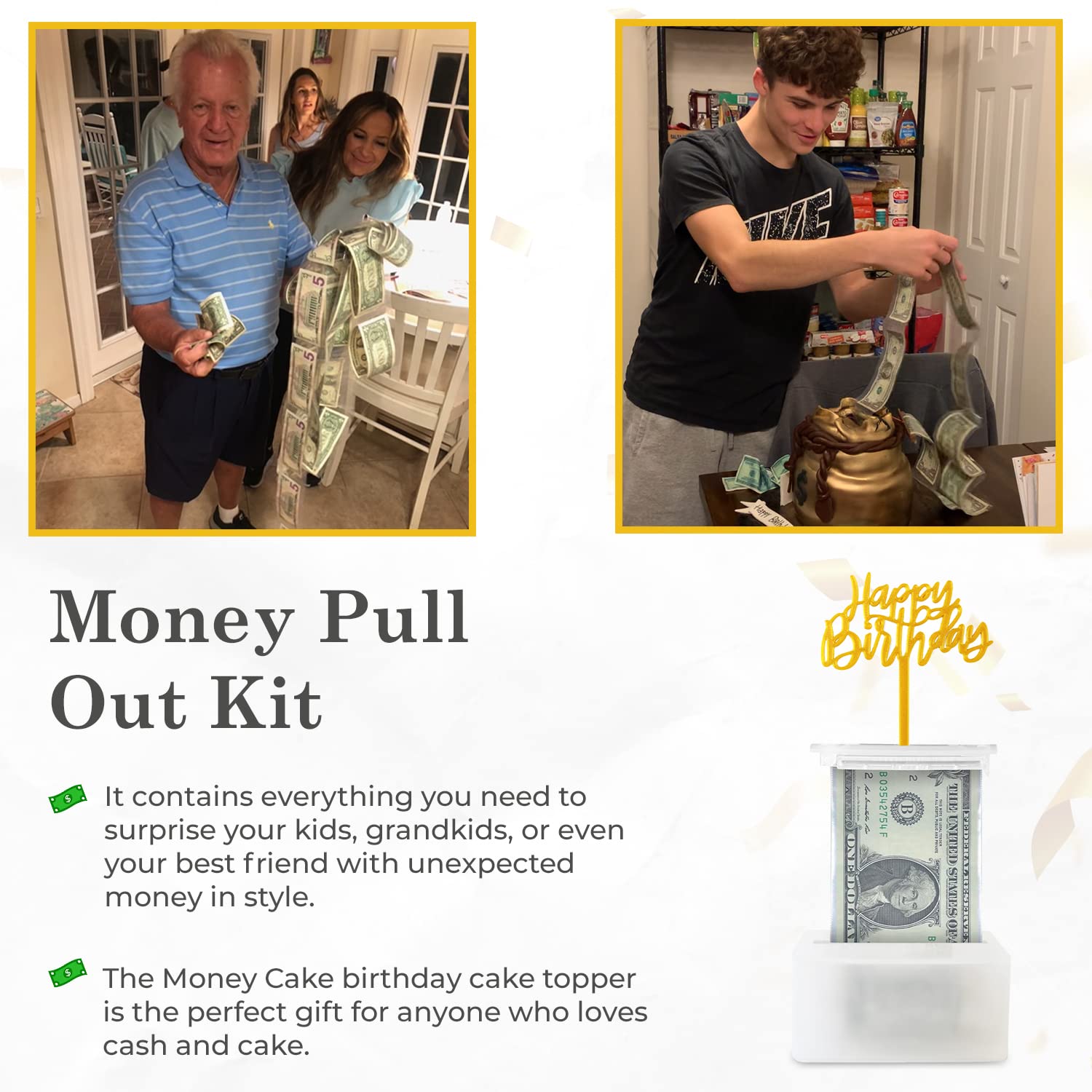 Mua The Money Cake - Money Cake Pull Out Kit Includes 1 Money Box 1 ...