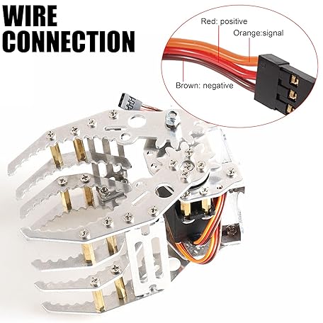 Mua Professional Metal Robot Arm Claw Mechanical Gripper with High Torque Servo, Hand Fingers ...