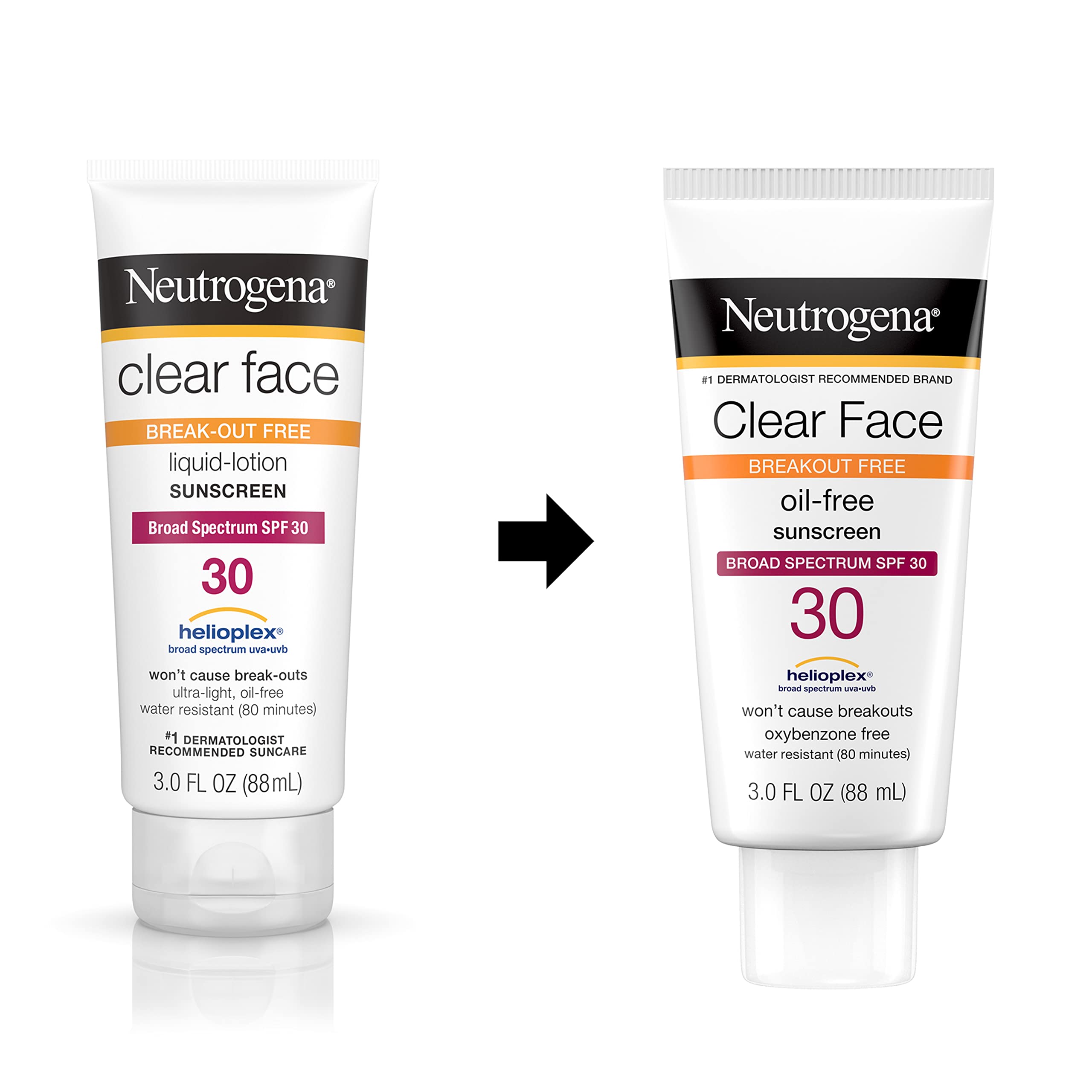 Mua Neutrogena Clear Face Liquid Sunscreen for Acne-Prone Skin, Broad ...