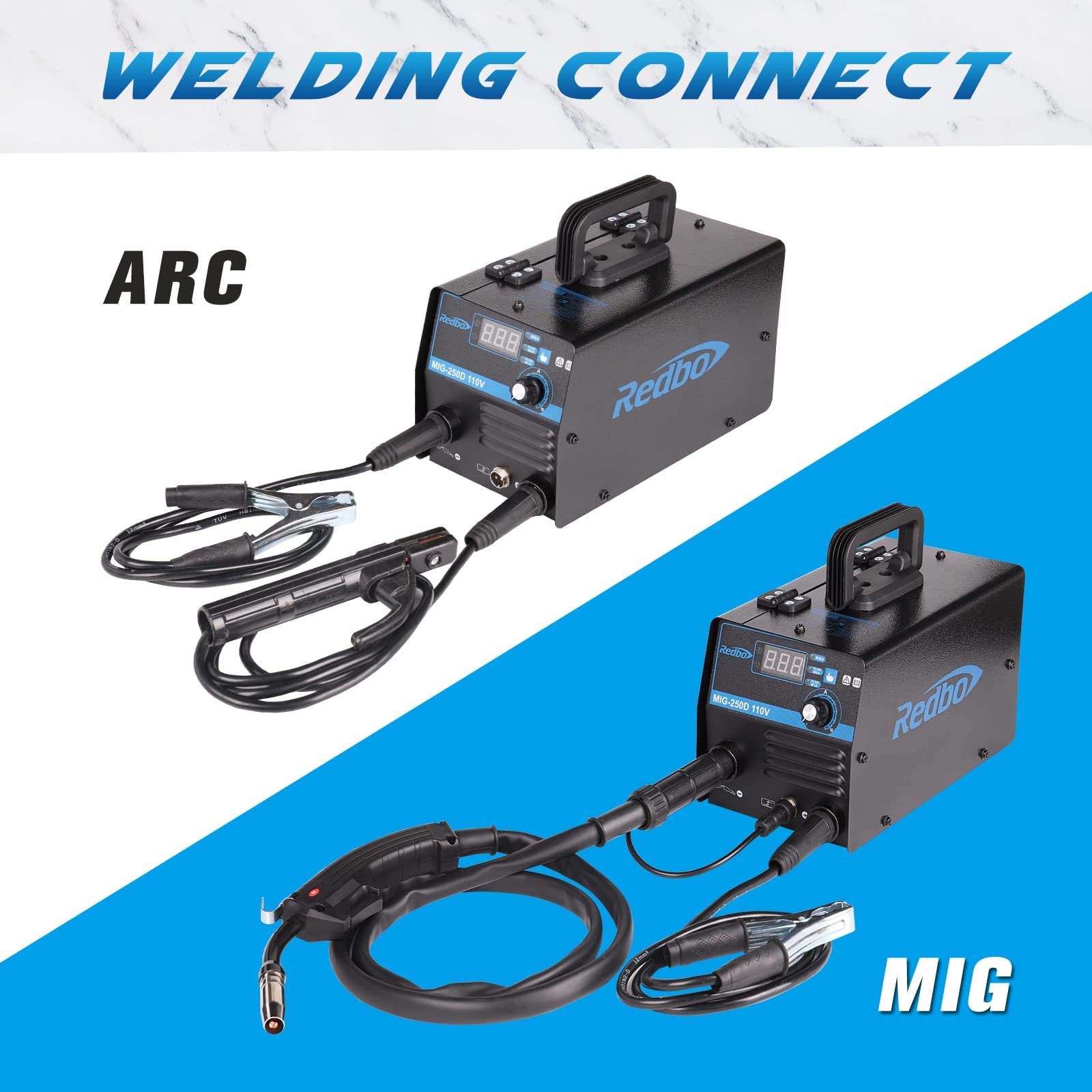 Mua Redbo Mig-250D 110V 130A Portable Gasless/Stick 2 in 1 MIG Welding ...