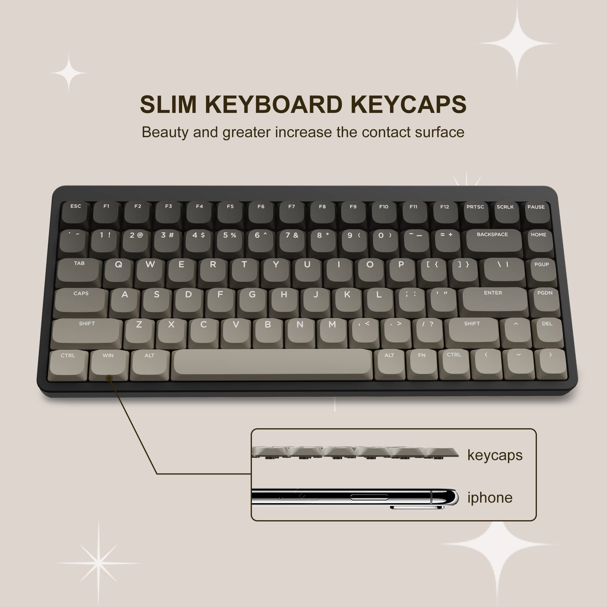 Mua SDYZ XVX Low Profile Keycaps - Custom Keycaps, Gradient PBT Keycaps ...