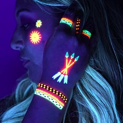 UV Tattoos: Daytime and Blacklight Colored Tattoos | (Pattern Design #1 ...