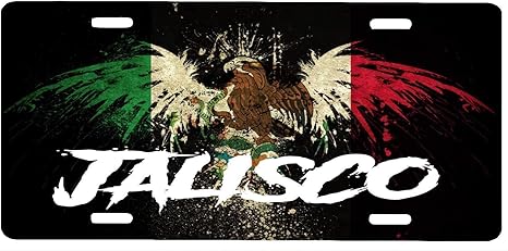 Amazon.com: Jalisco Mexico Aluminum License Plate Sign Placa 6" x 12 ...