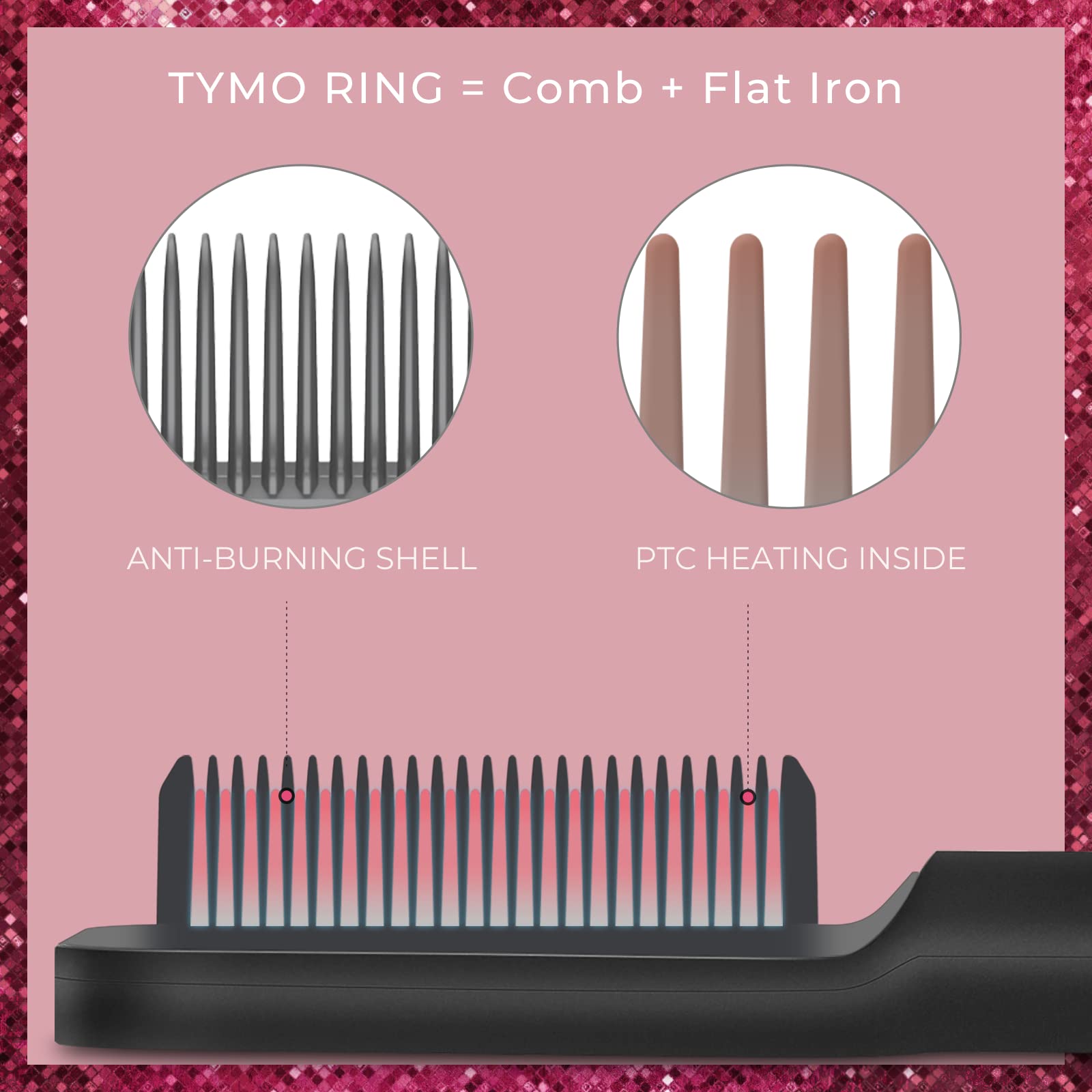 Mua Tymo hair straightener brush - Tymo ring curly hair straightener ...