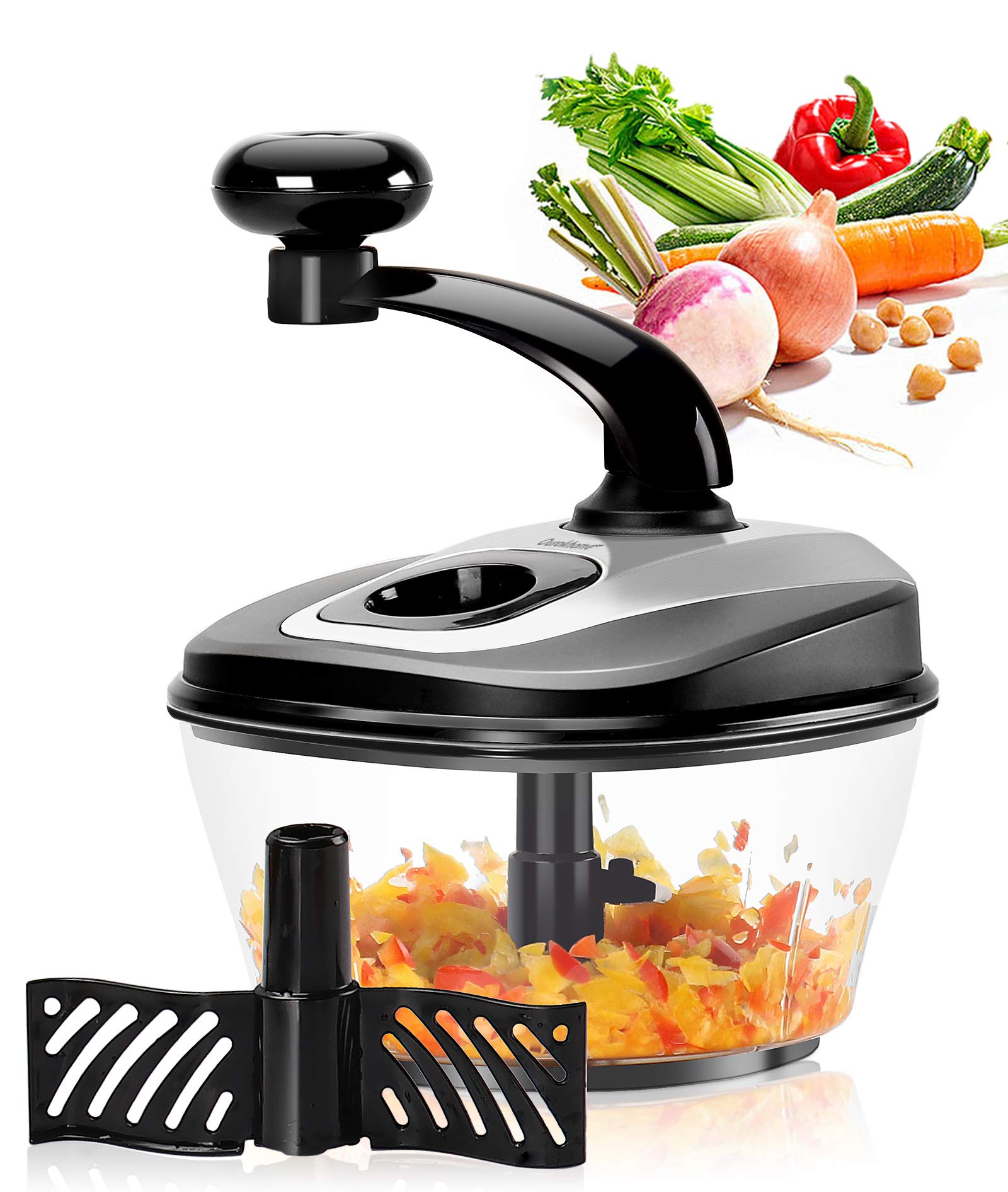 Mua Ourokhome Hand Crank Vegetable Chopper- 1.8 L Heavy Duty Speedy ...