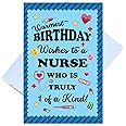 Amazon.com : Loved By Nurses Nurse Happy Birthday Greeting Card For A ...